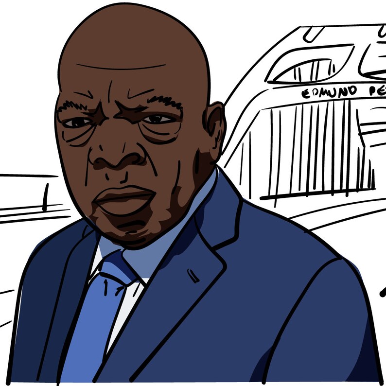 John Lewis – Civil Rights Leader – Coloring Page Printable PDF ...
