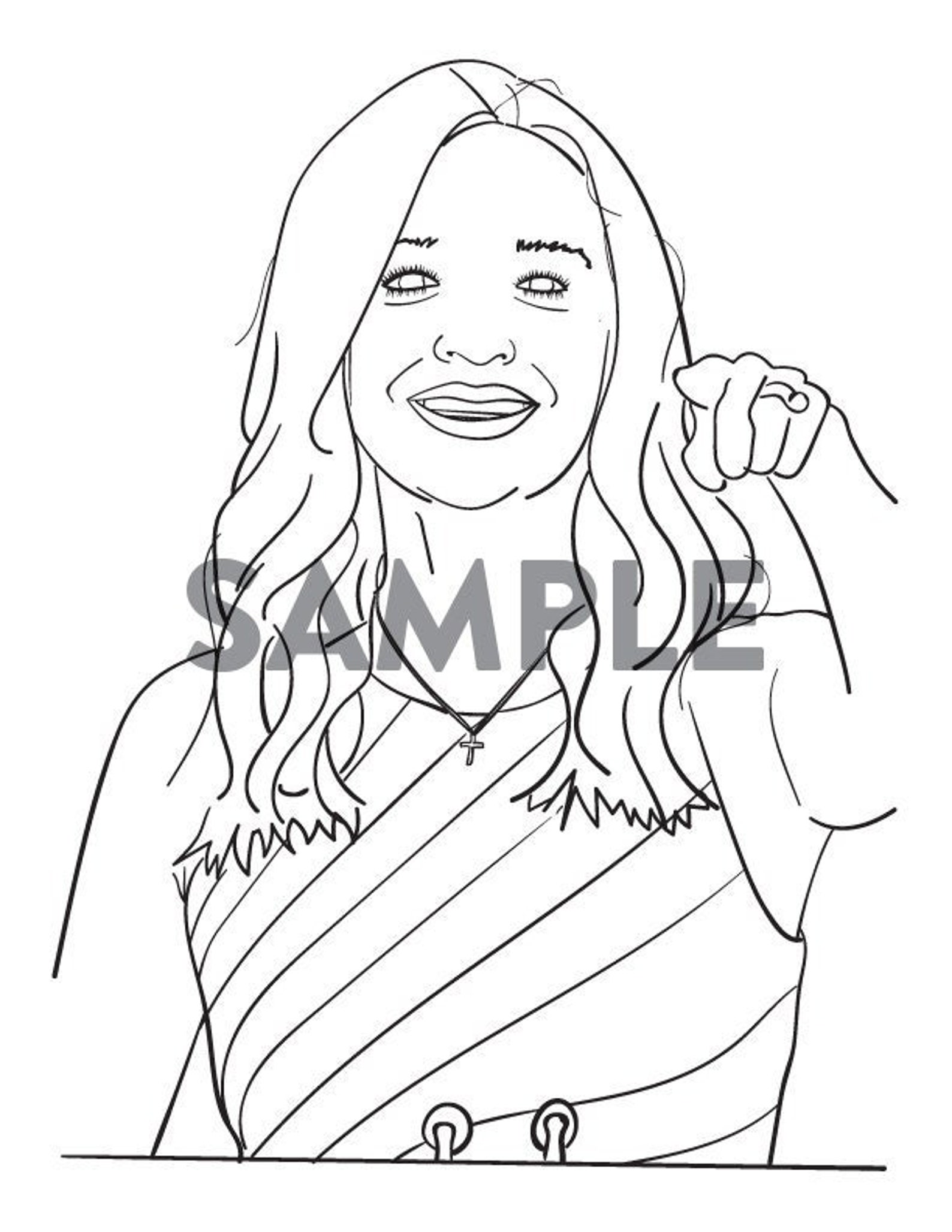 Kayleigh Mcenany Printable Coloring Page Activity Sheet Instant ...