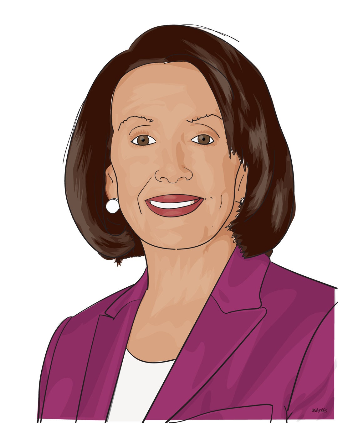 Nancy Pelosi Printable Coloring Page Activity Sheet Instant Download ...
