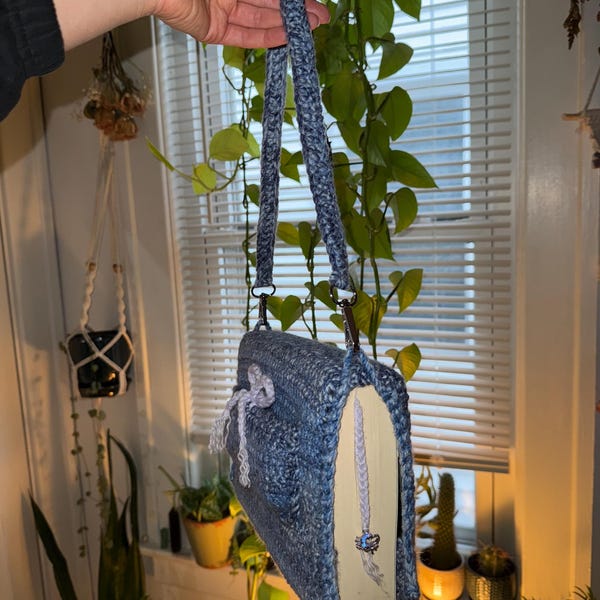 Book Bag Purse Crochet - Etsy
