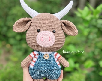 Amigurumi Crochet Pattern Water Buffalo PDF Tutorial: Bo the Water ...