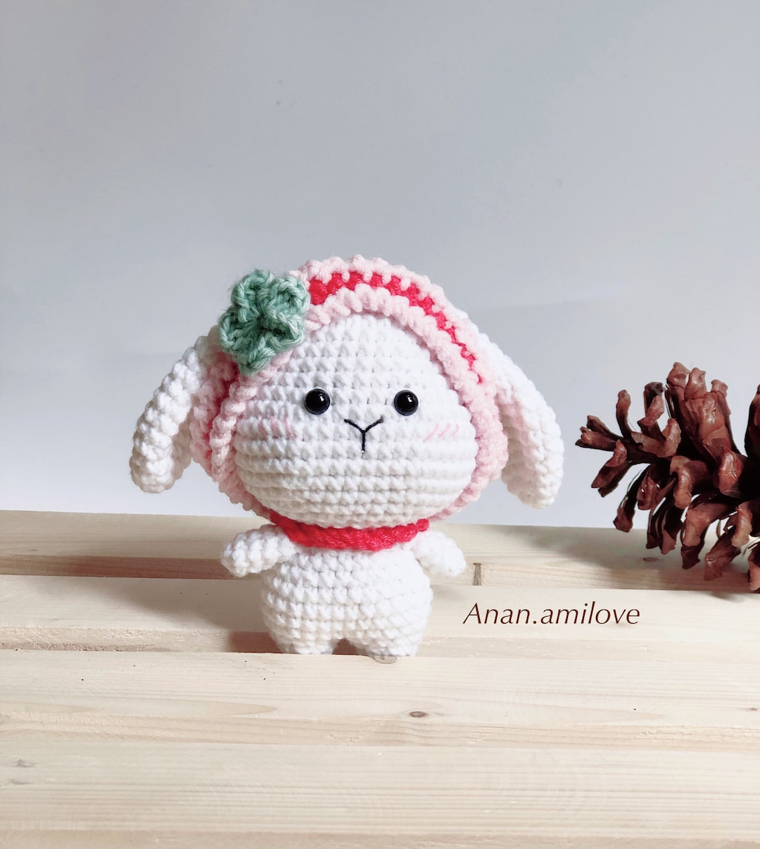 PATTERN - Crochet Keychain Cute Rabbit - Etsy