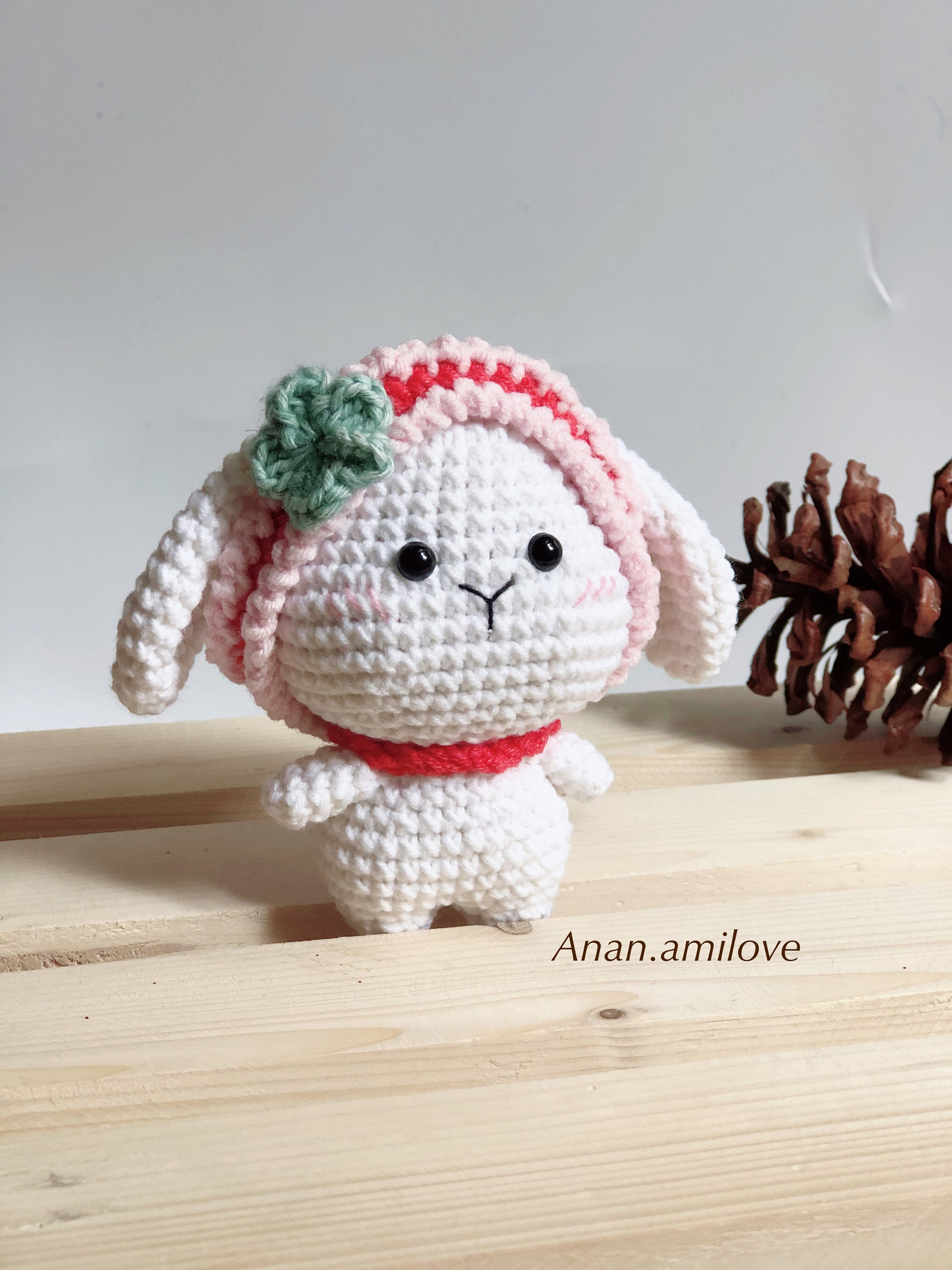 PATTERN - Crochet Keychain Cute Rabbit - Etsy
