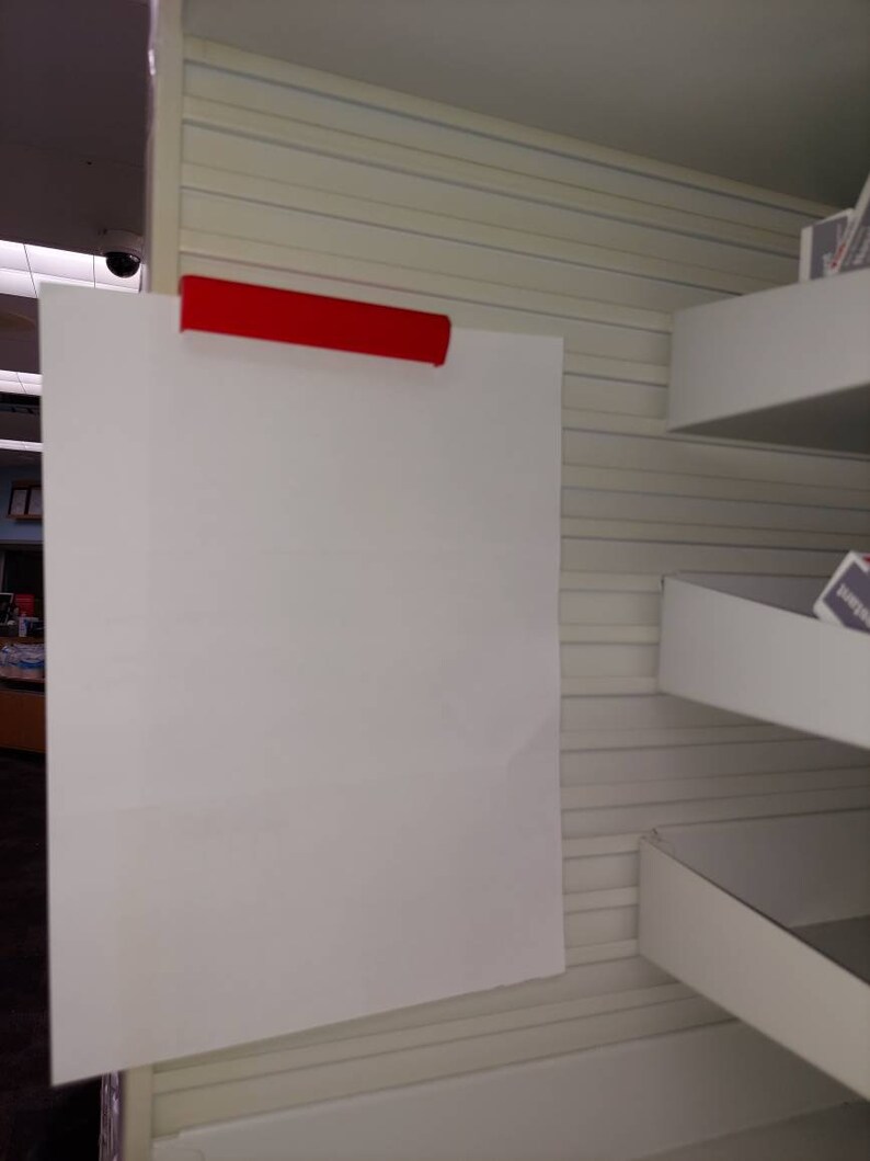 Uniweb Rx Shelving Compatible Ticket Holder Schedule Holder Bulletin ...