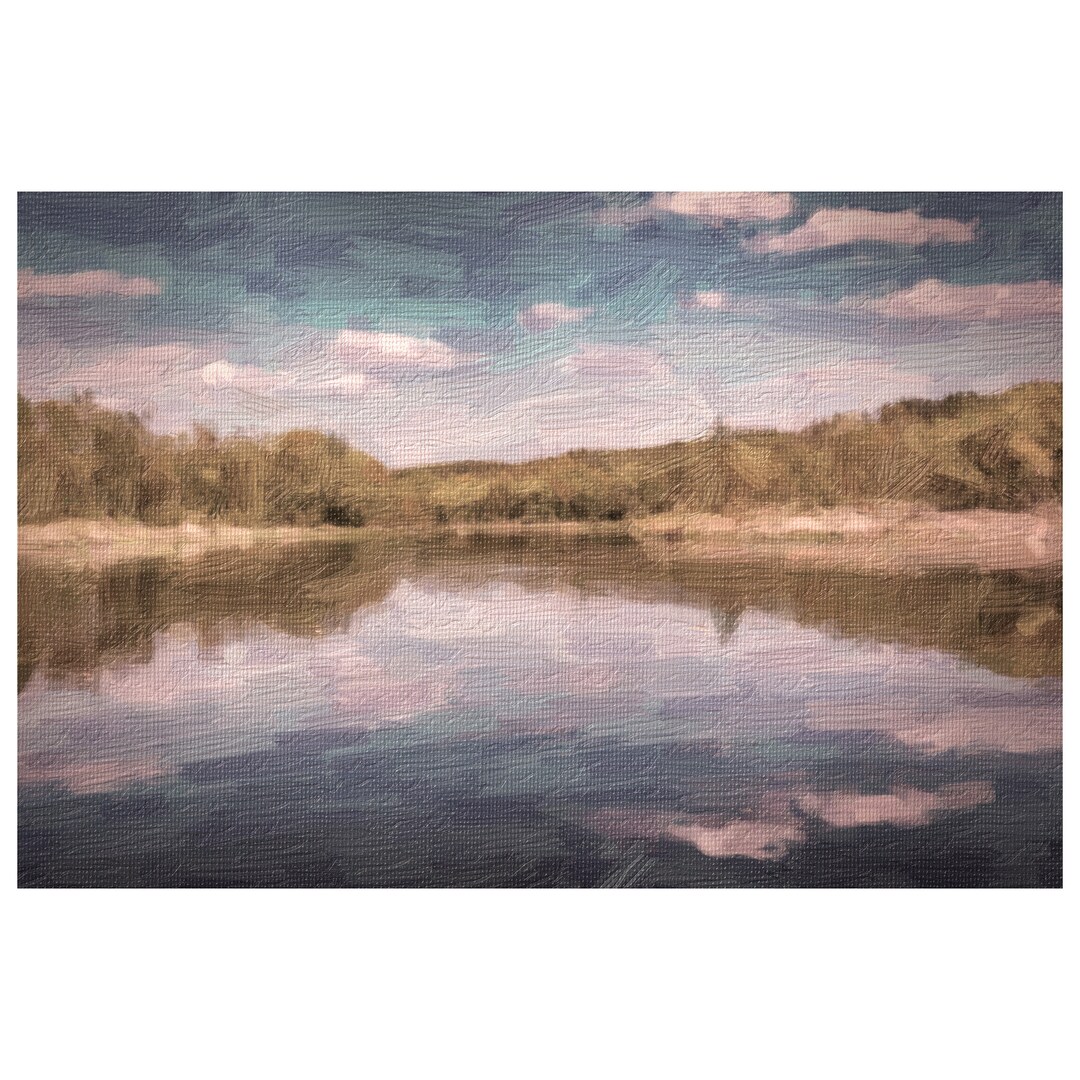 Lake Digital Oil Painting Printable Art, Downloadable and Printable ...