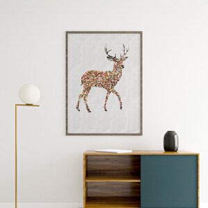 Deer Digital Painting Printable Art, Downloadable and Printable Digital ...