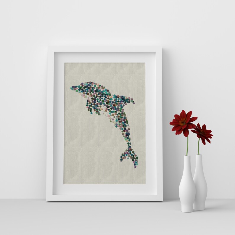 The Dolphin Digital Painting Printable Art, Downloadable and Printable ...