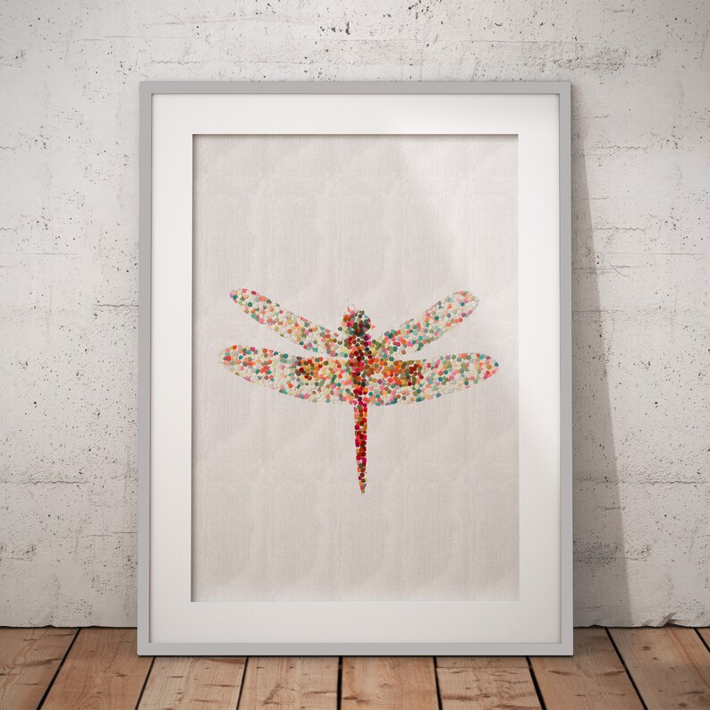 Dragonfly Digital Painting Printable Art, Downloadable and Printable ...