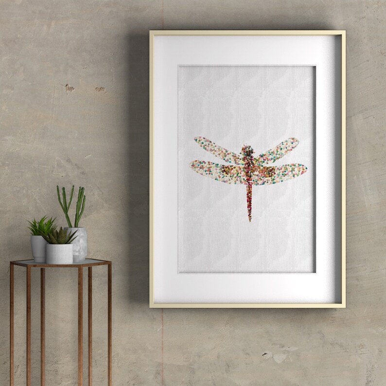 Dragonfly Digital Painting Printable Art, Downloadable and Printable ...