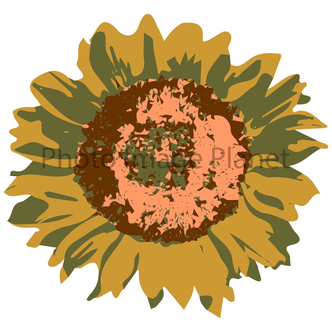 Sunflower Svg Vector Artwork, Svg Bundle of Six Sunflower Artwork ...