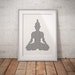 Buddha Wall Art, Minimalist Art Print Downloadable JPG Image - Etsy