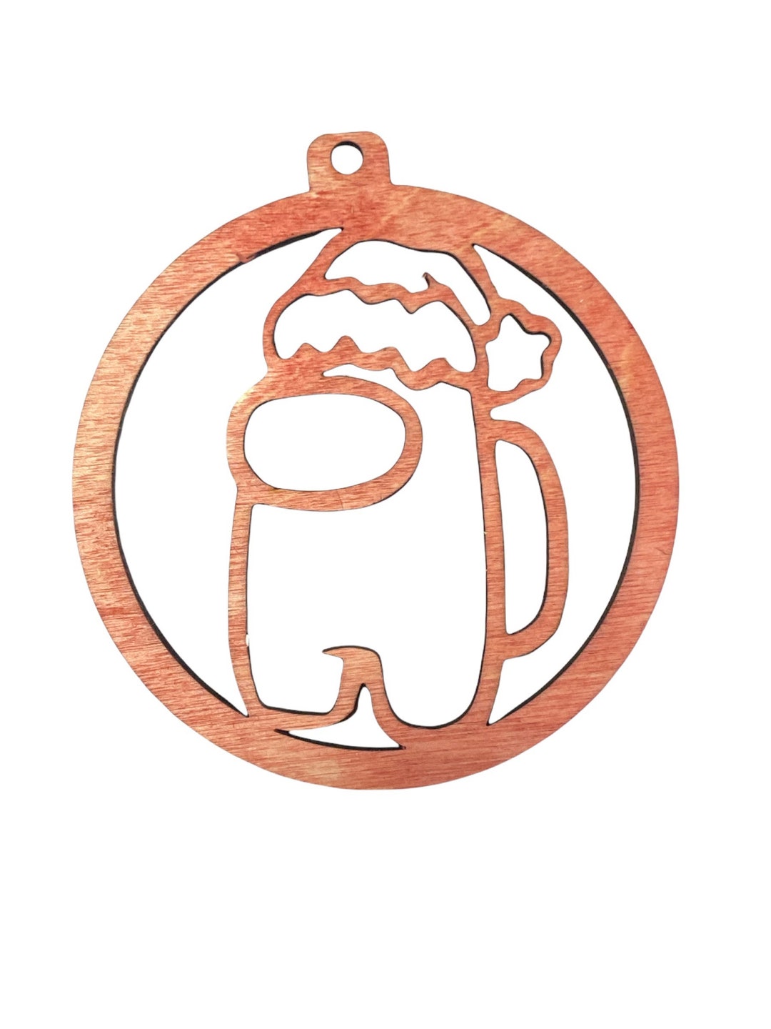 Among Us Christmas Ornament: Laser Cut Birch Holiday Bauble - Etsy