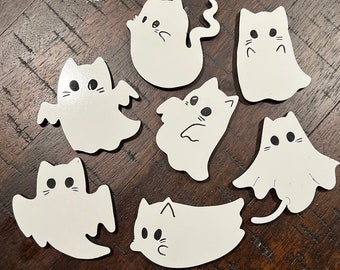 A Haunting of Ghosties Magnets Set of 5 or 10 Ghost Magnets Various ...