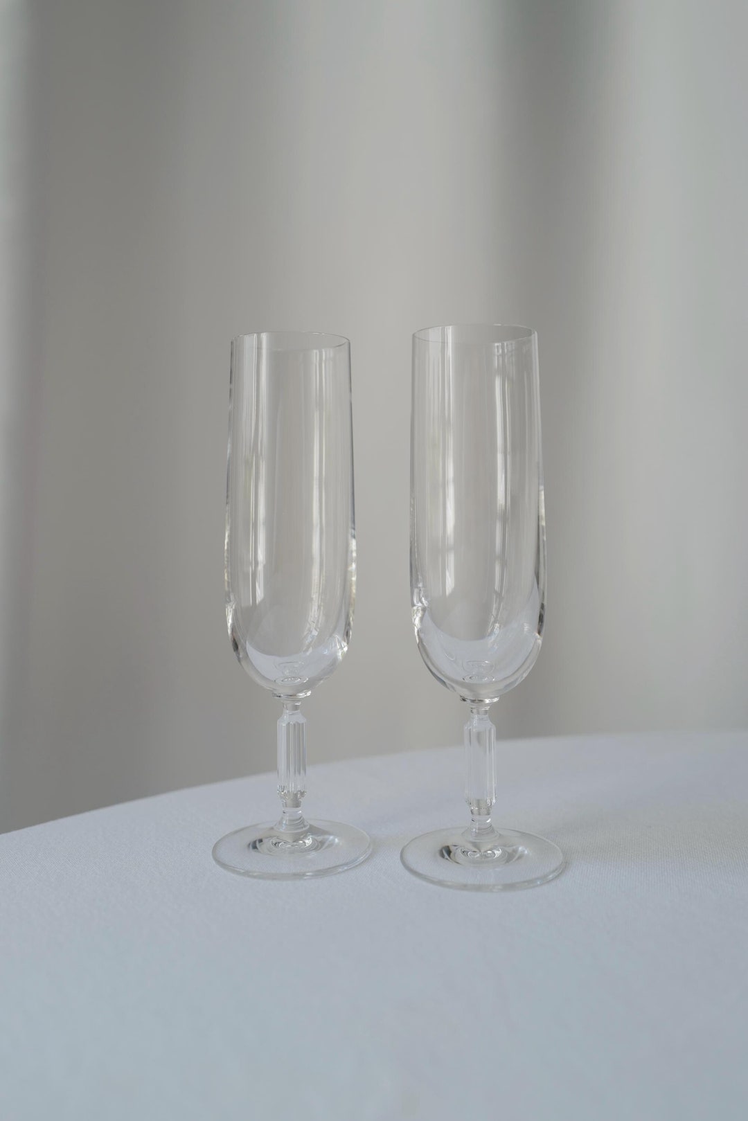 Paloma Picasso Villeroy & Boch Crystal Glass Champagne Flutes. Set of 2 ...