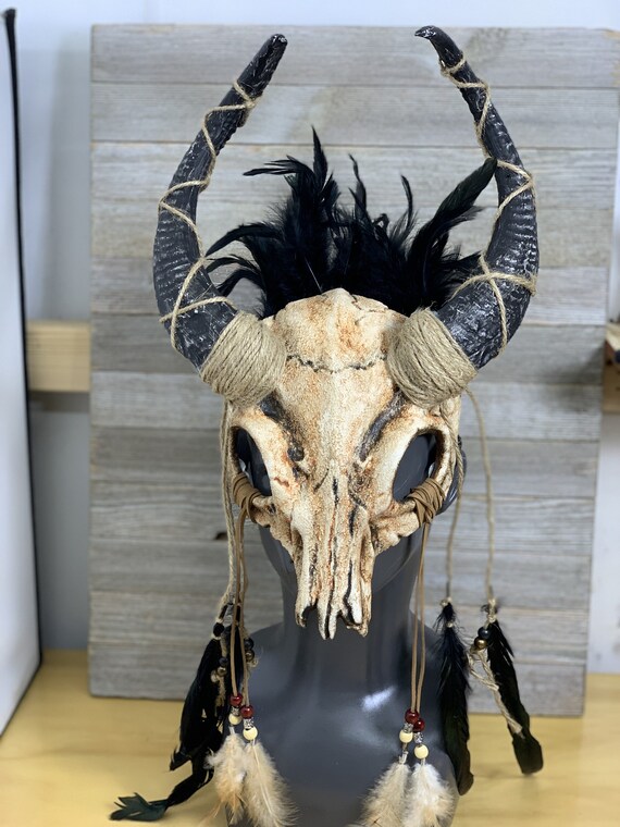 Skull Masquerade Mask Halloween Maske Clath Handgemachte Maske