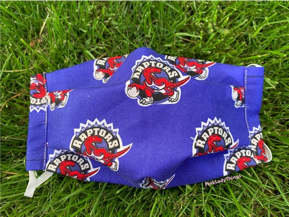 RAPTORS Toronto Raptors Adjustable Washable Face Mask With | Etsy