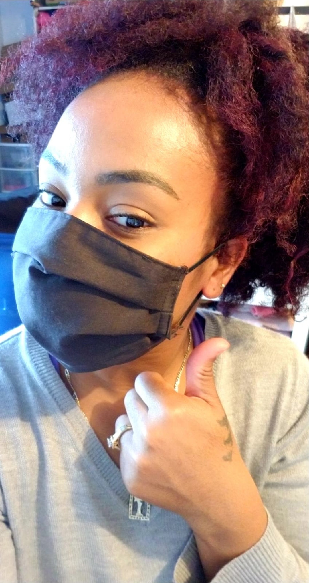 Reusable 3-fold Washable Face Protection Masks With Unisex Adult Filter ...