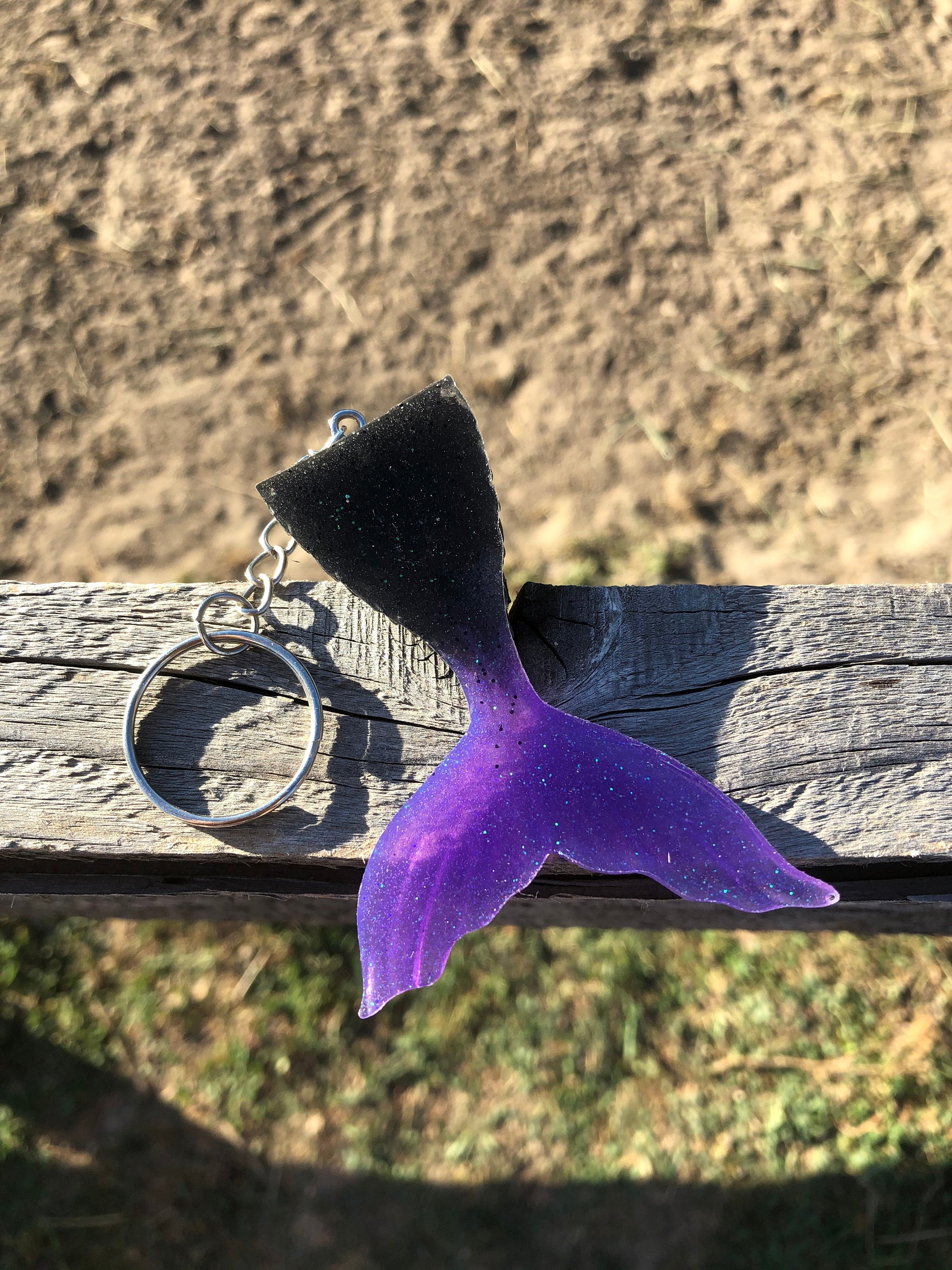 Purple and Black Epoxy Resin Mermaid Tail Gothic - Etsy Singapore