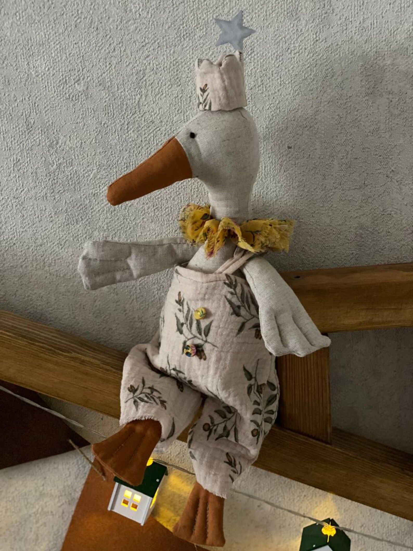 Goose Sewing Pattern PDF | Linen Goose With Clothes | Stuffed Goose ...