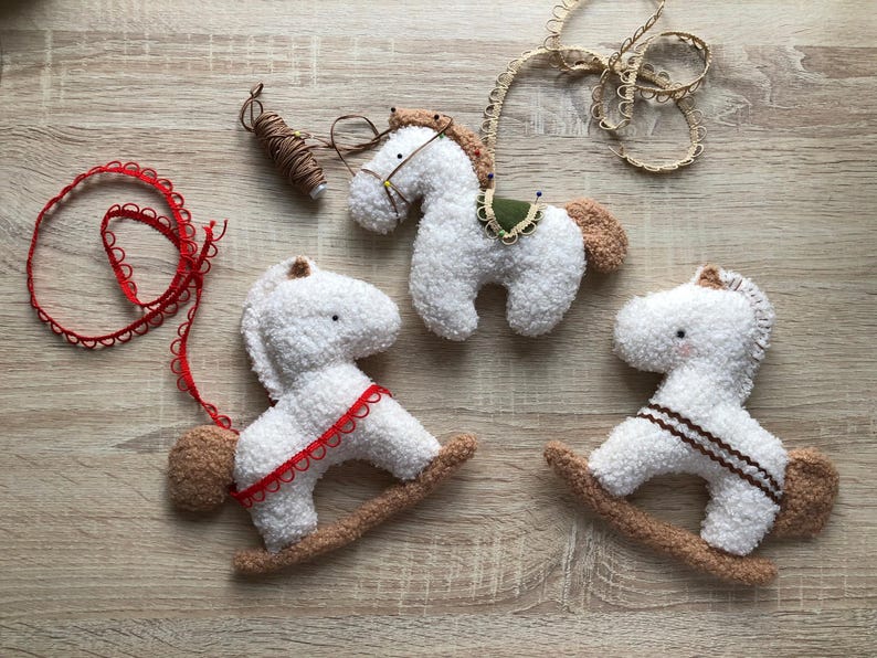 Horse Sewing Pattern 2 in 1 - Circus Rocking Horse Soft Toy Tutorial ...