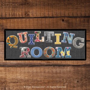 Quilting Room | Metal Sign | Quilting Theme Wall Decor for Sewing Room ...
