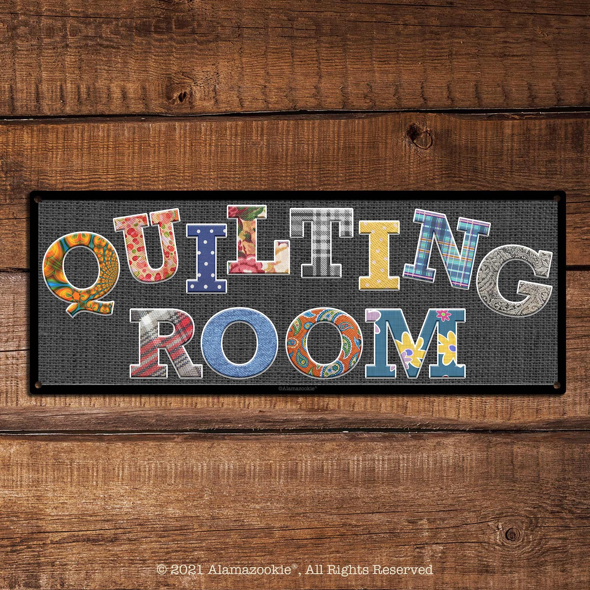 Quilting Room Metal Sign Quilting Theme Wall Decor for - Etsy