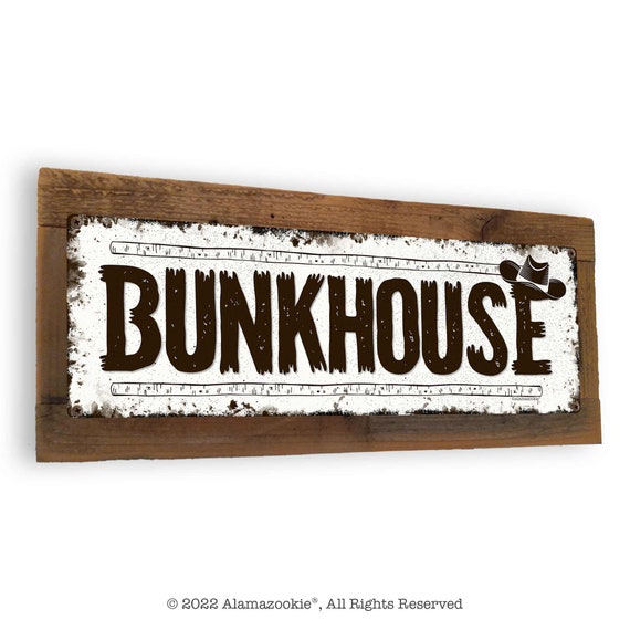 Rustic Metal Bunkhouse Sign Farmhouse Ranch VRBO Bnb - Etsy