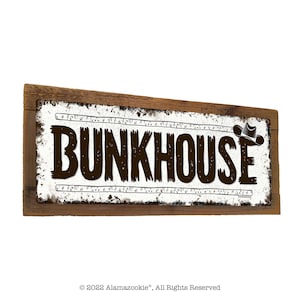 Rustic Metal Bunkhouse Sign | Farmhouse, Ranch, VRBO, Bnb, Boy's Room ...