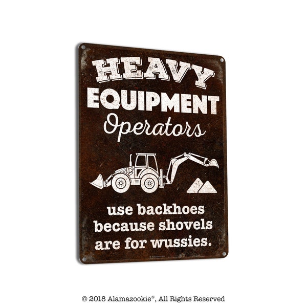 Heavy Equipment Operator Sign - Etsy