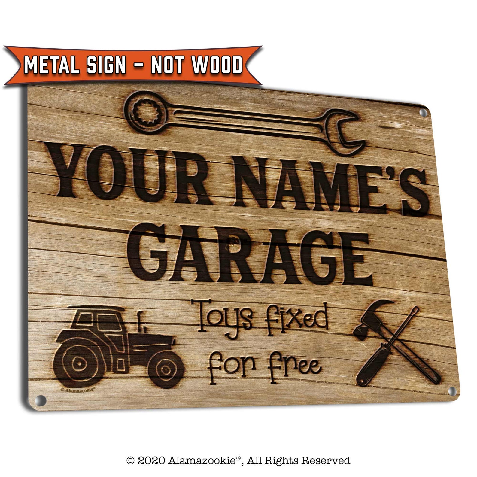 Garage Signs for Grandpa, Papa, Poppa, Pappy, Daddy & More | Toys Fixed ...