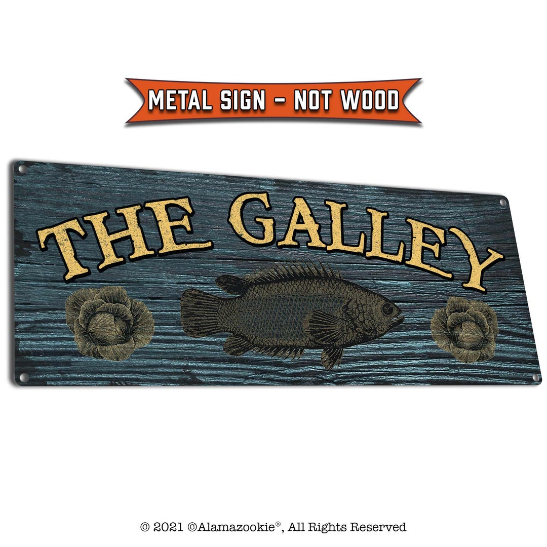 The Galley | Metal Sign | Nautical Decor for Home, Beach House, Office ...