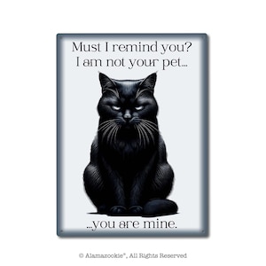 Must I Remind You? I Am Not Your Pet. You Are Mine.| Metal Sign | Funny ...