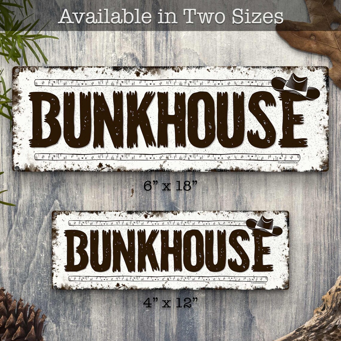 Rustic Metal Bunkhouse Sign Farmhouse Ranch VRBO Bnb - Etsy