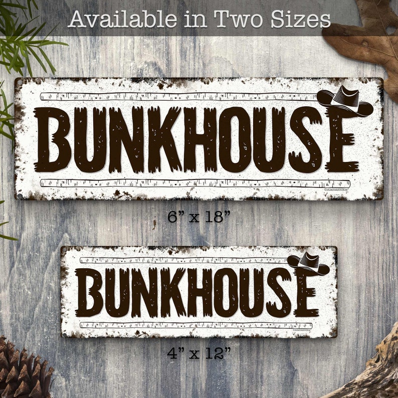 Rustic Metal Bunkhouse Sign Farmhouse Ranch VRBO Bnb - Etsy