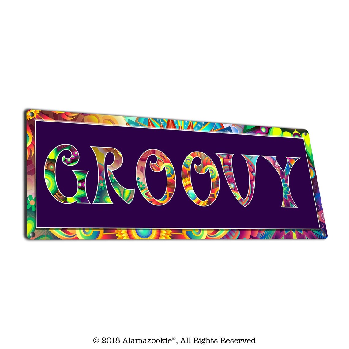 Groovy Metal Sign 60s Era Hippie Quotes Wall Decor - Etsy