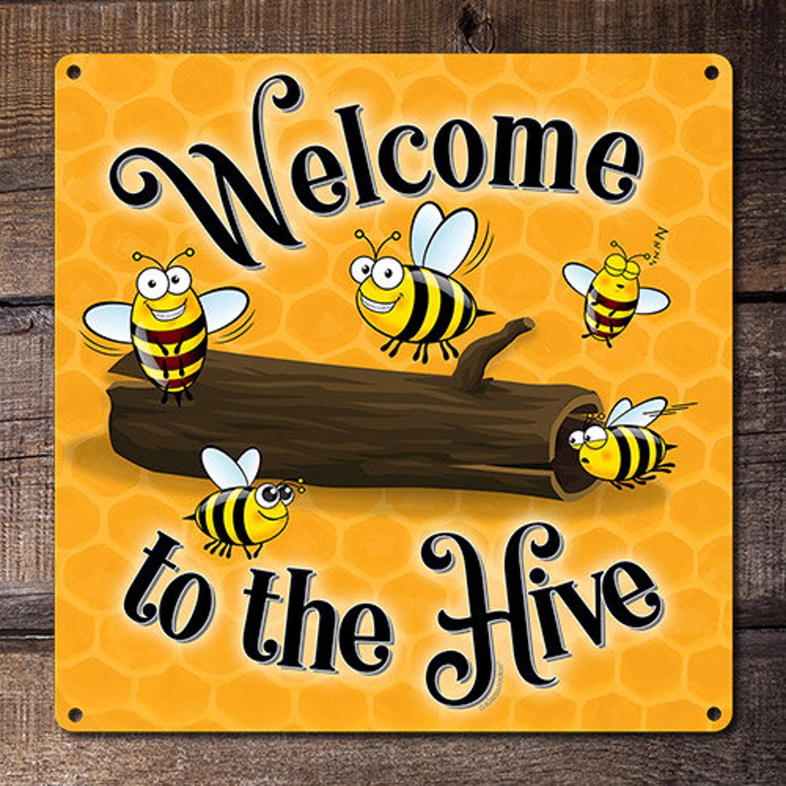 Welcome to the Hive Metal Sign Gifts for Beekeepers Bee | Etsy