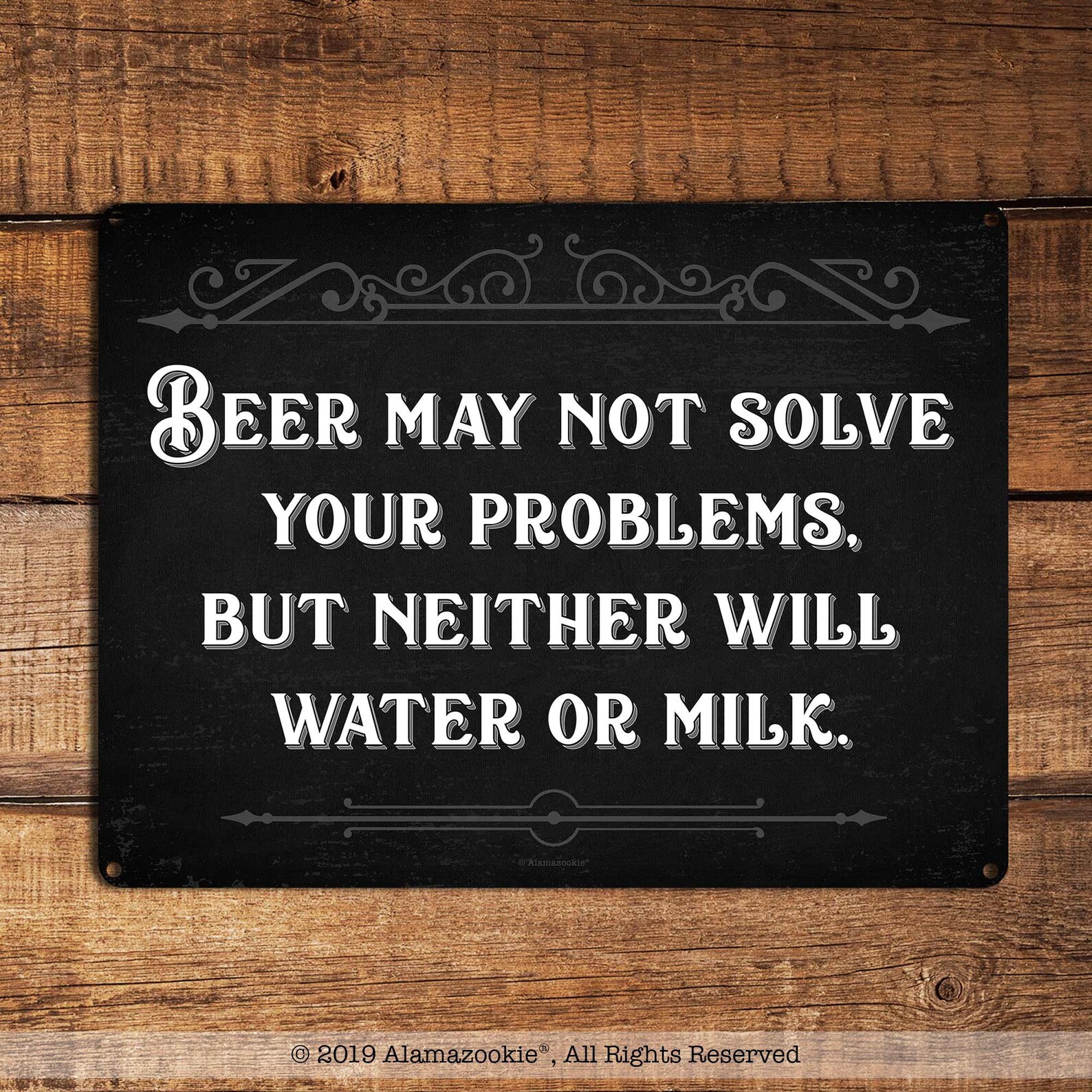 Beer May Not Solve Your Problems... Funny Metal Sign Gifts | Etsy