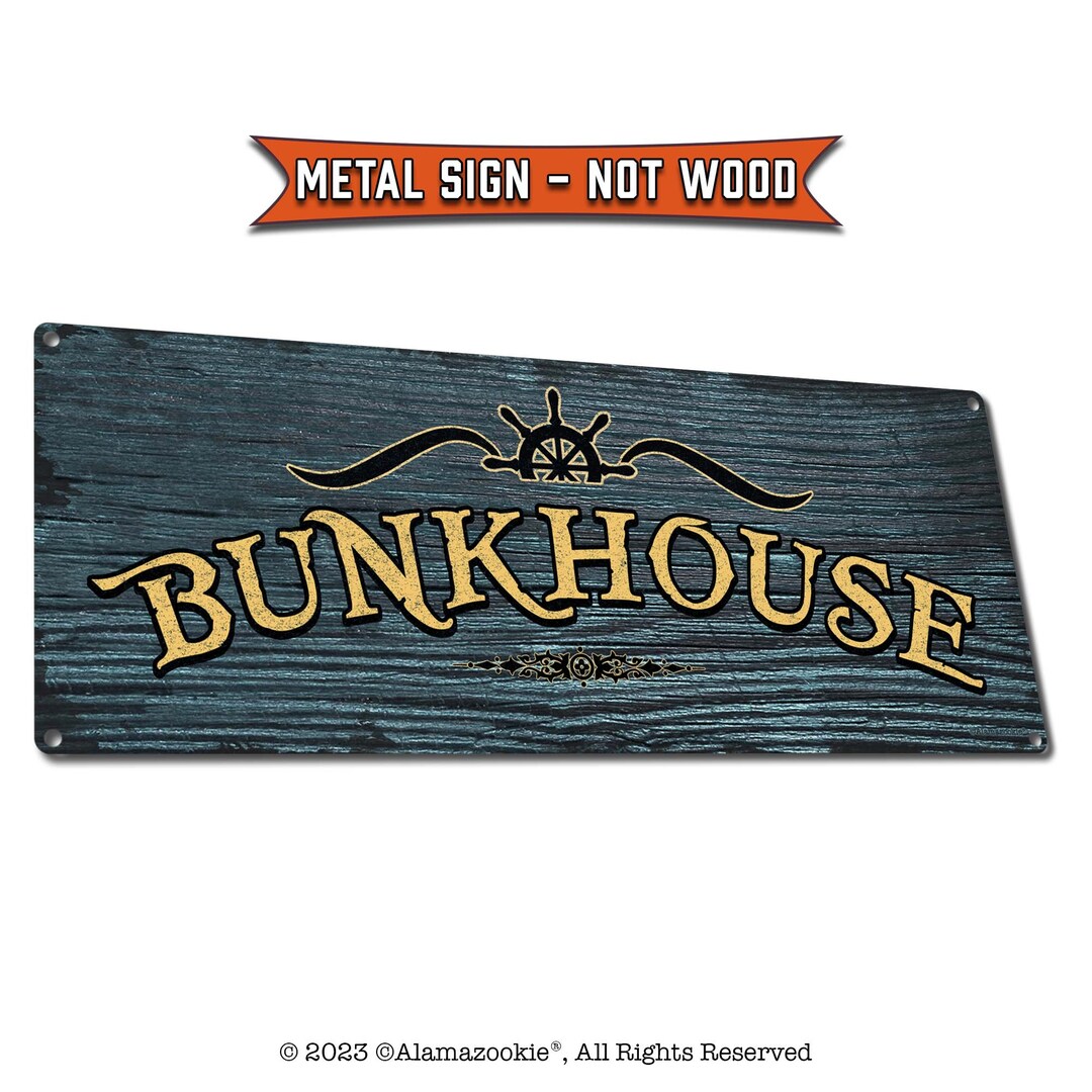Bunkhouse | Metal Sign | Nautical Decor for Home, Beach House, Office ...