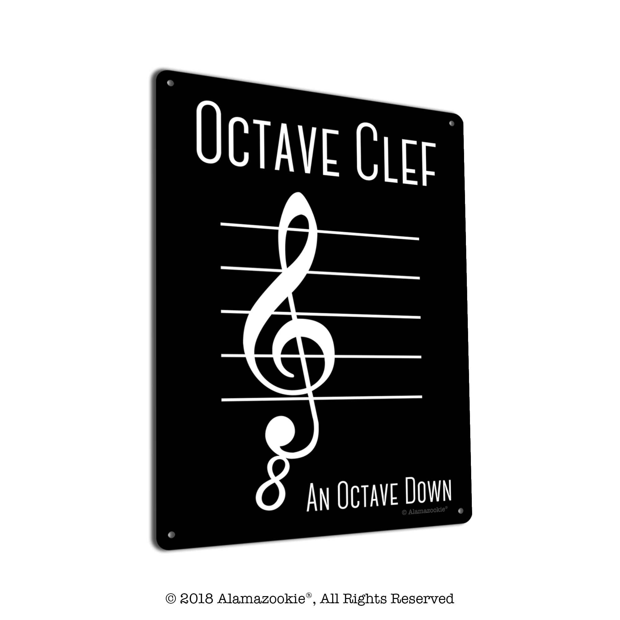 Octave Clef Metal Sign Music Themed Wall Decor for Music - Etsy