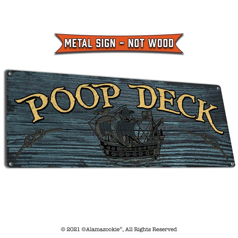 Poop Deck Sign - Etsy