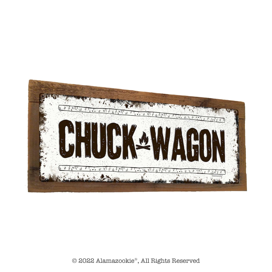 Chuck Wagon | Rustic Metal Sign | Western Theme | Farmhouse, Ranch ...