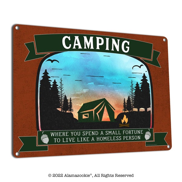 Metal Camping Signs - Etsy
