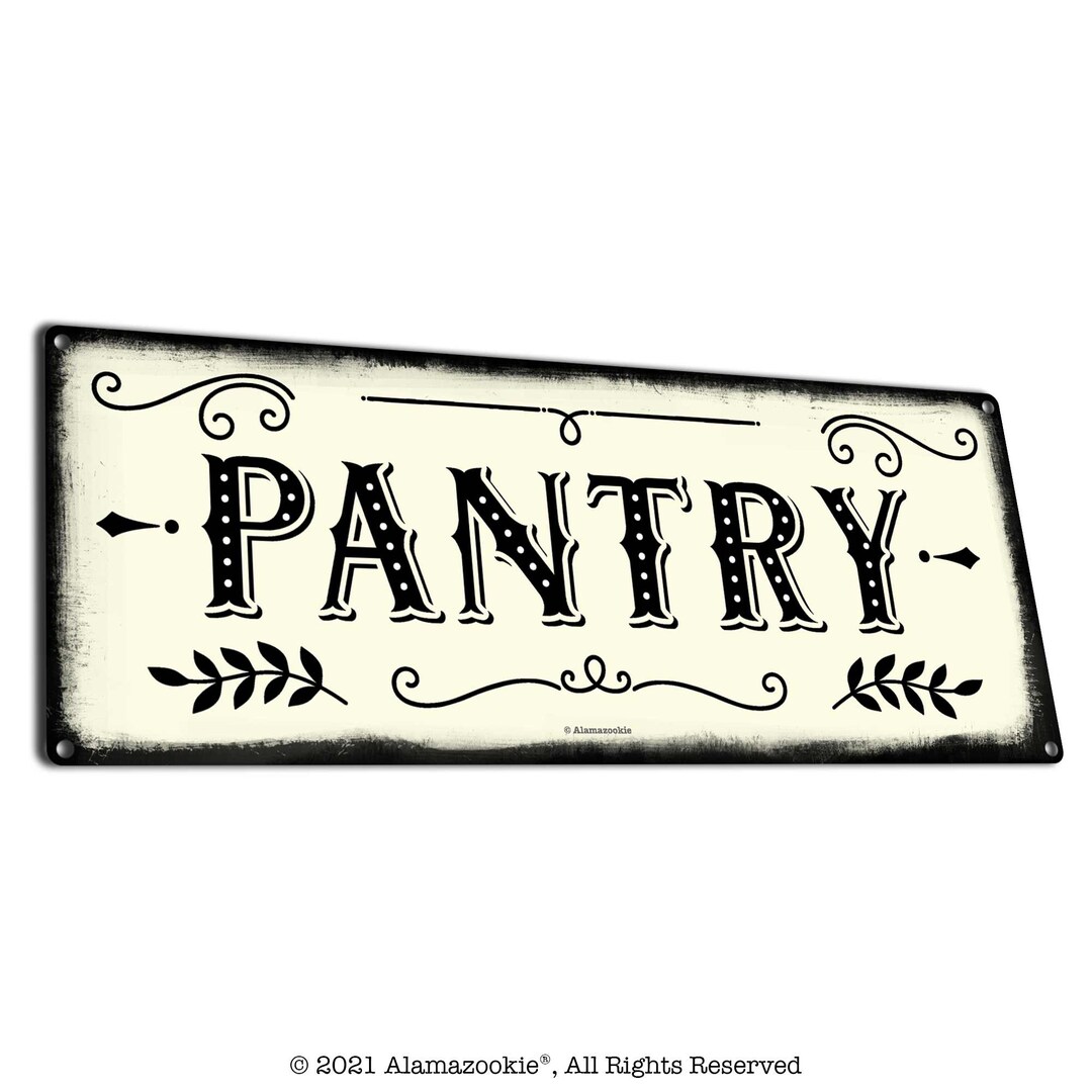 Pantry | Metal Sign | Vintage Farmhouse Decor for Home, Restaurant or ...