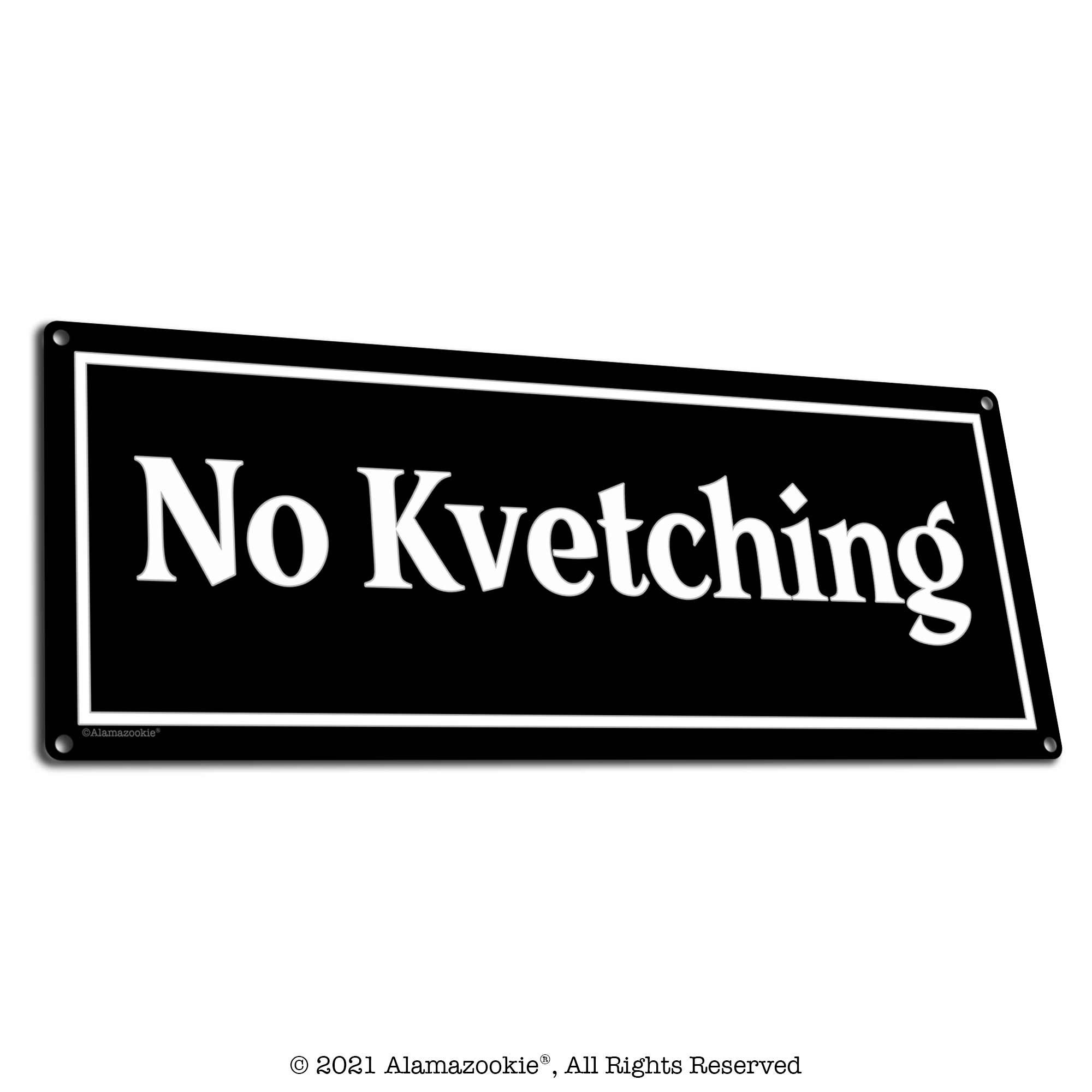 No Kvetching Metal Sign Jewish Art Wall Decor Hanukkah - Etsy
