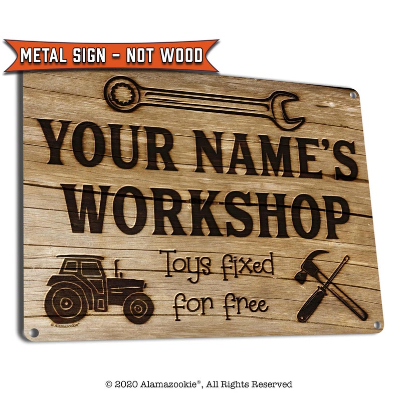 Workshop Signs for Grandpa, Papa, Poppa, Pappy, Abuelo, Daddy, Papaw ...