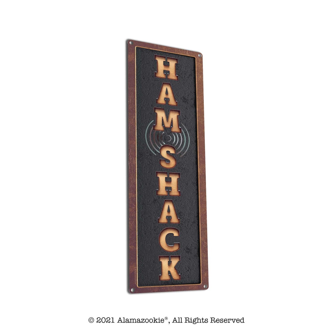 Ham Shack | Metal Sign Wall Decor & Gifts for Amateur, Hobby or ...