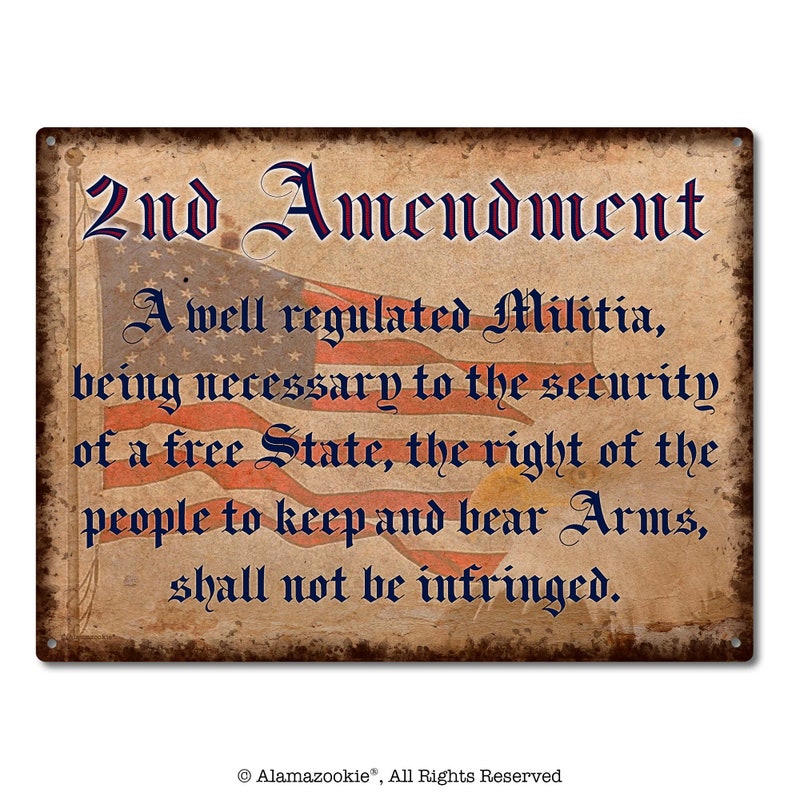 Second Amendment Sign - Etsy