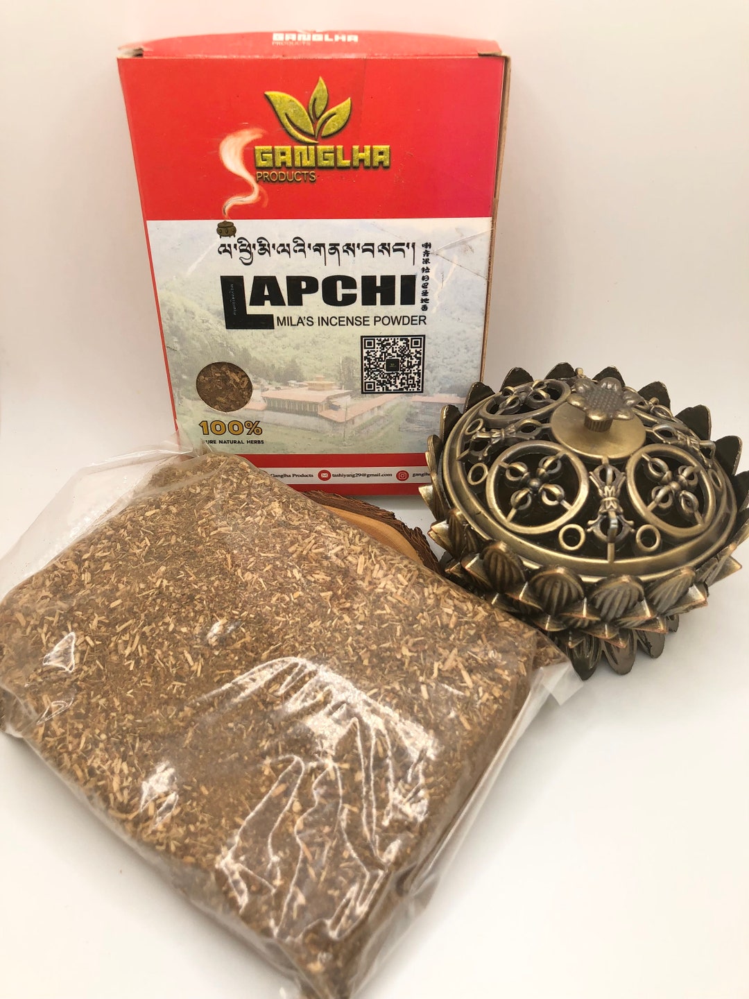 Lapchi Nesang Tibetan Incense Powder | the Sacred Incense Powder of ...