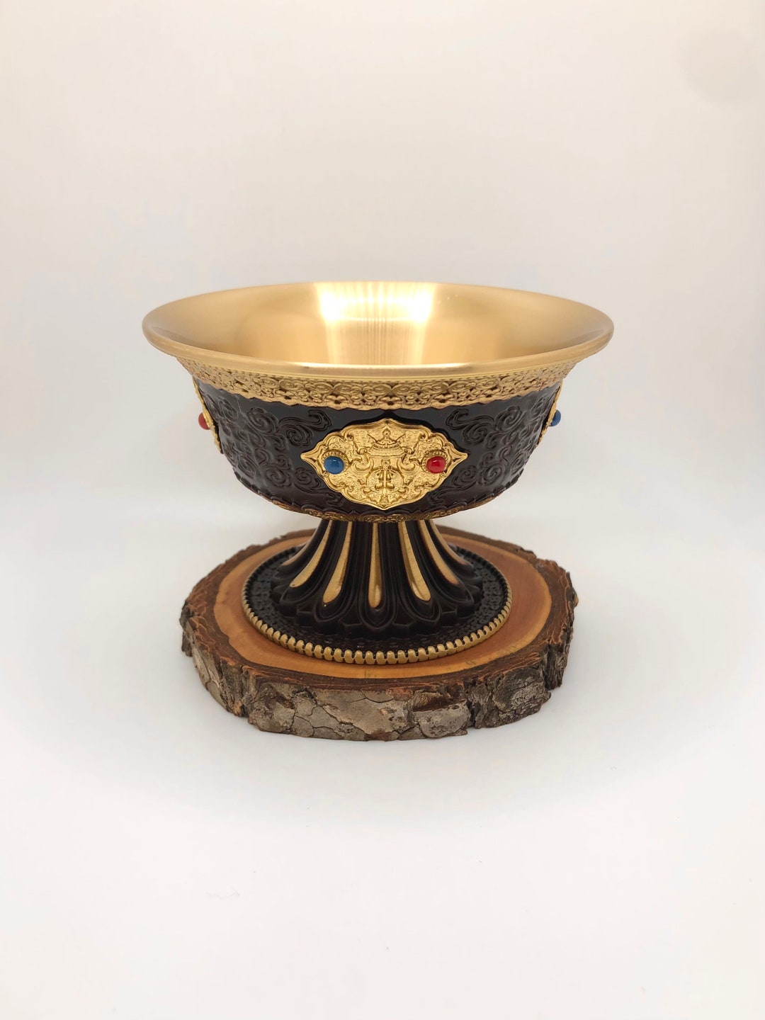 Copper & Brass Tibetan Offering Bowls | Set of Seven Bowls | 3 Inches ...