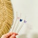 Butterfly Glass Straw | Reusable Glass Straws | Aesthetic Glass Straw ...